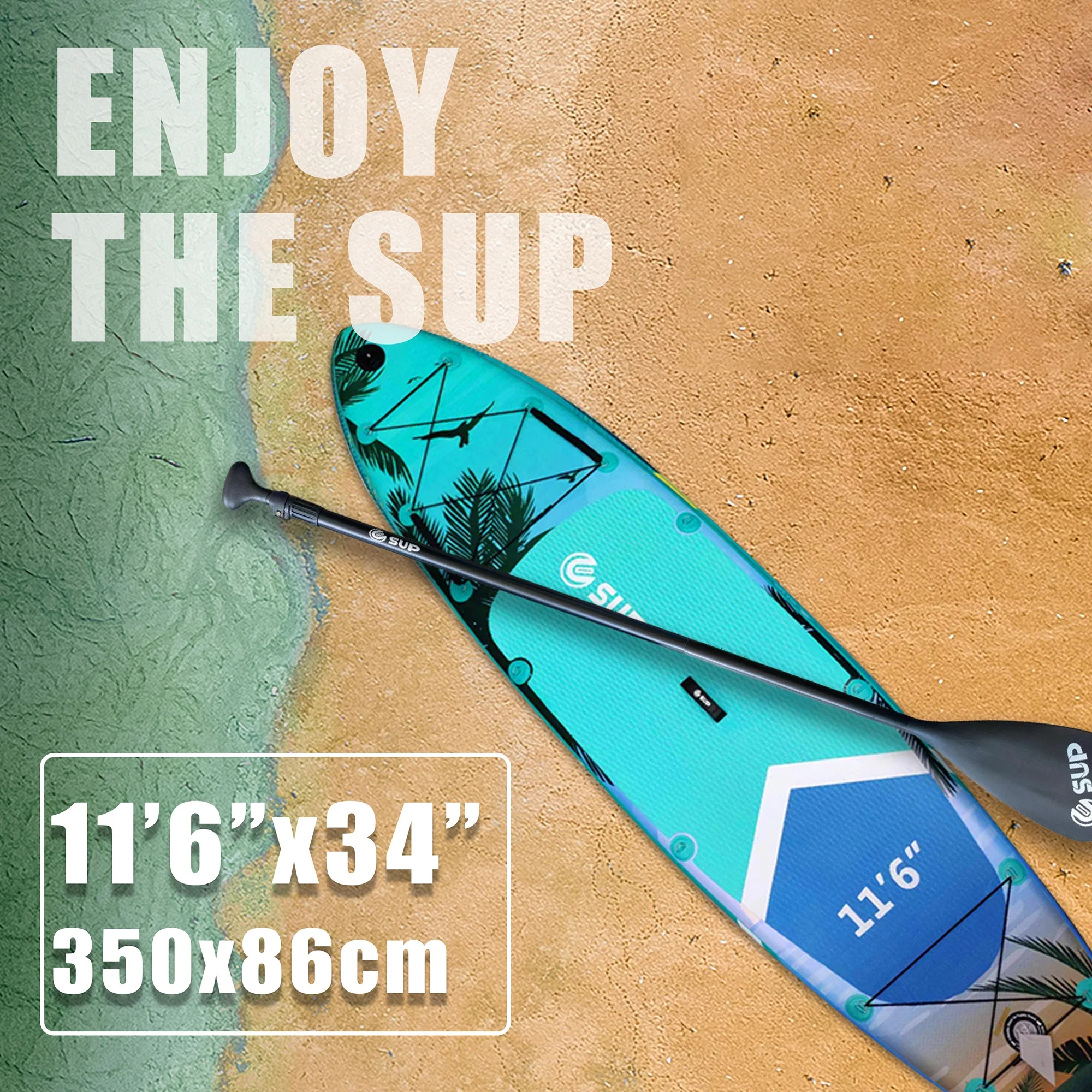 Esup 11 Feet 6 Inch Stand Up Paddle Board Paddleboard Inflatable With Camera Mount Basic - Buy E ...