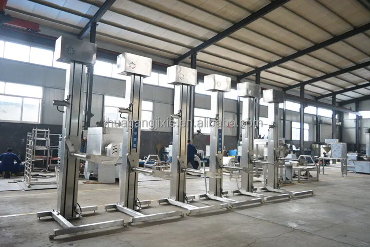 200L Meat Lifter Hydraulic Meat Trolley Hoist Bin Hoists Vacuum Meat ...