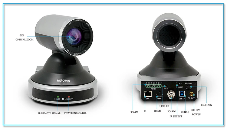 Professional Live Streaming Camera Controller Joystick 20x Ptz Ndi ...