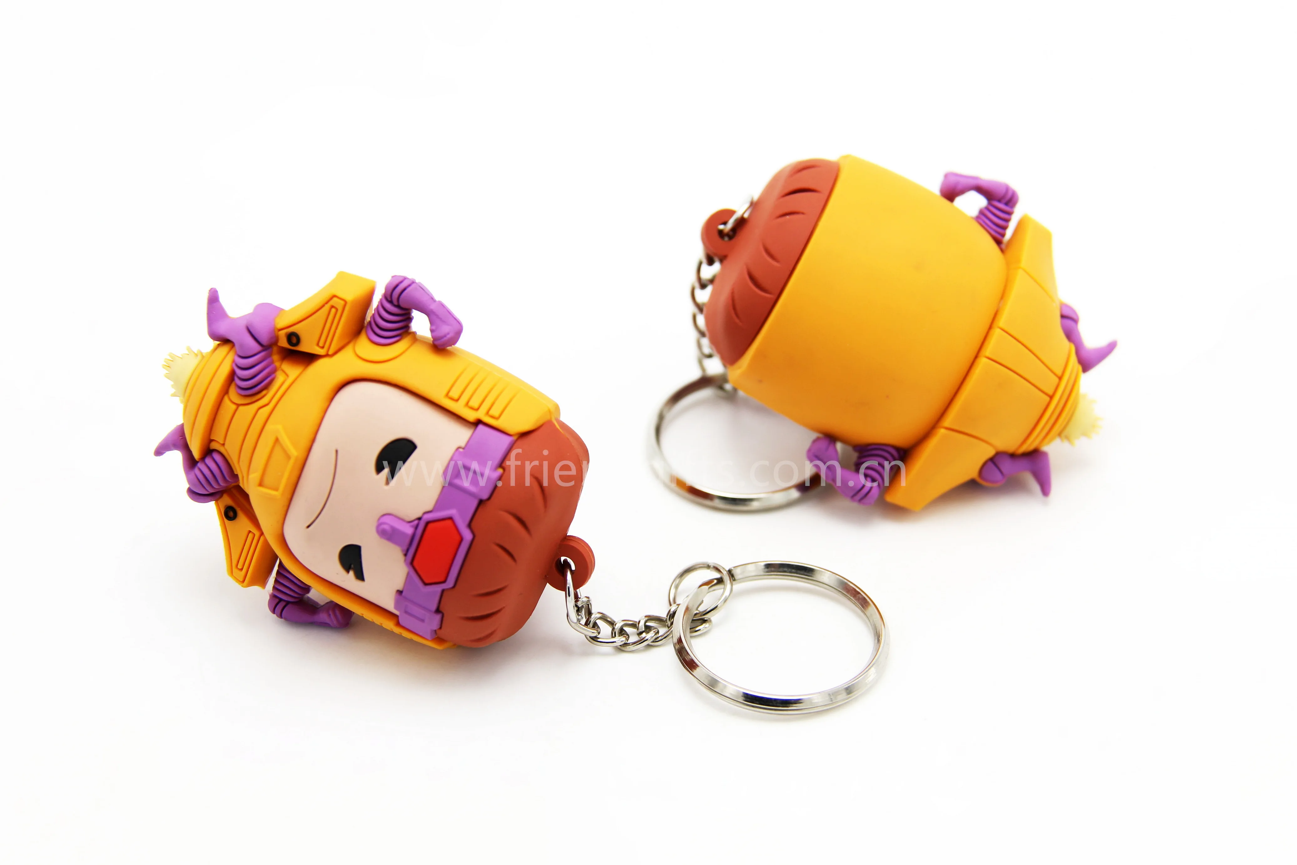 Custom Cute 3D Cartoon Anime Silicon Keychain Character Pvc Key Ring ...