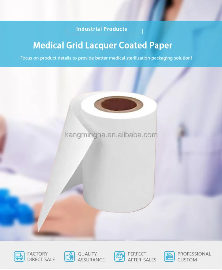 Medical Grid Lacquer Coated Paper Roll for Sterilization