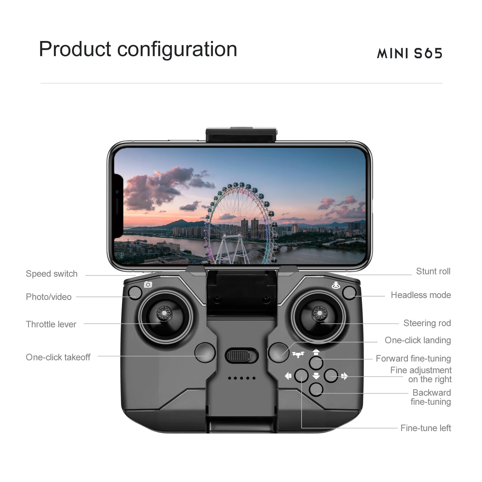 S65 Rc Drone Oem With 4k Hd 50x Zoom Camera Dual Camera Rc Quadcopter ...