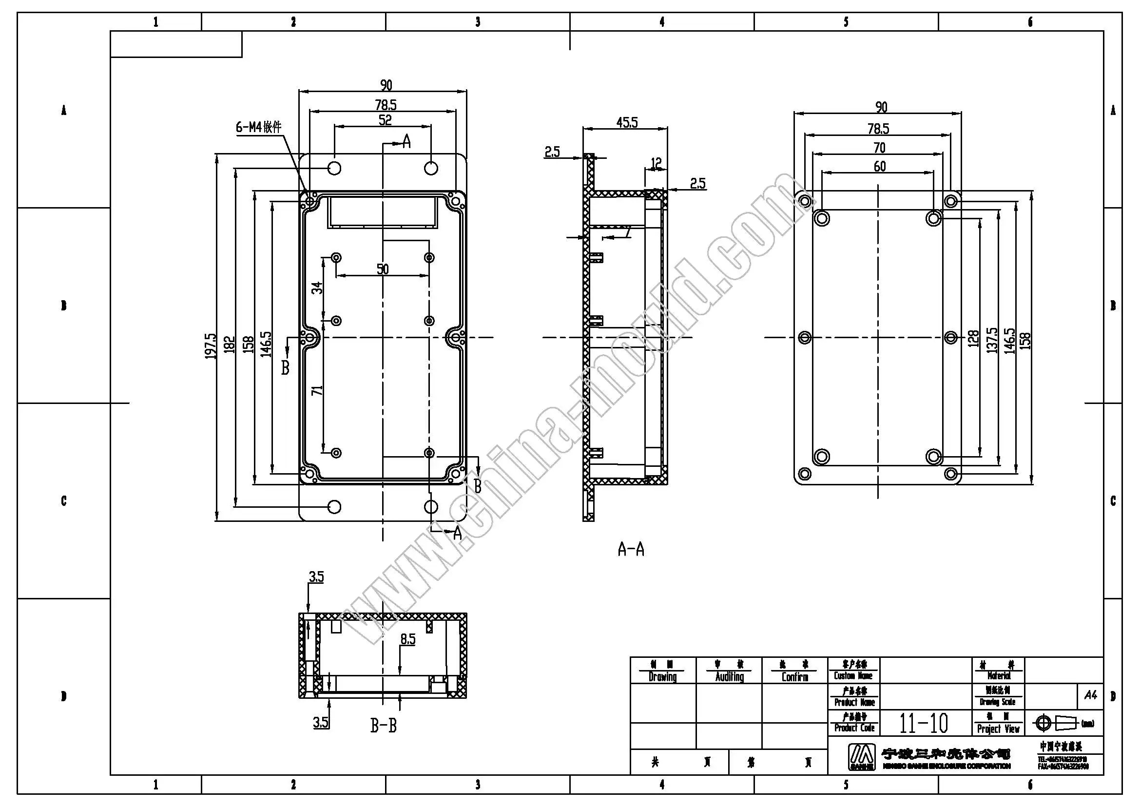 Customized IP65 Waterproof Outdoor Wall Cabinet for Electronics