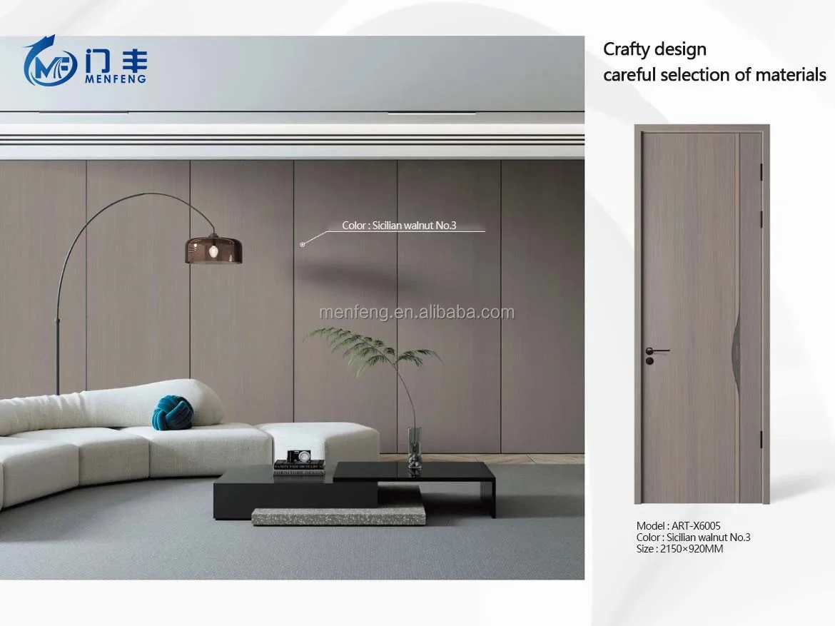 Superior Quality Luxury Design Bedroom Bathroom Entry Wooden Melamine ...