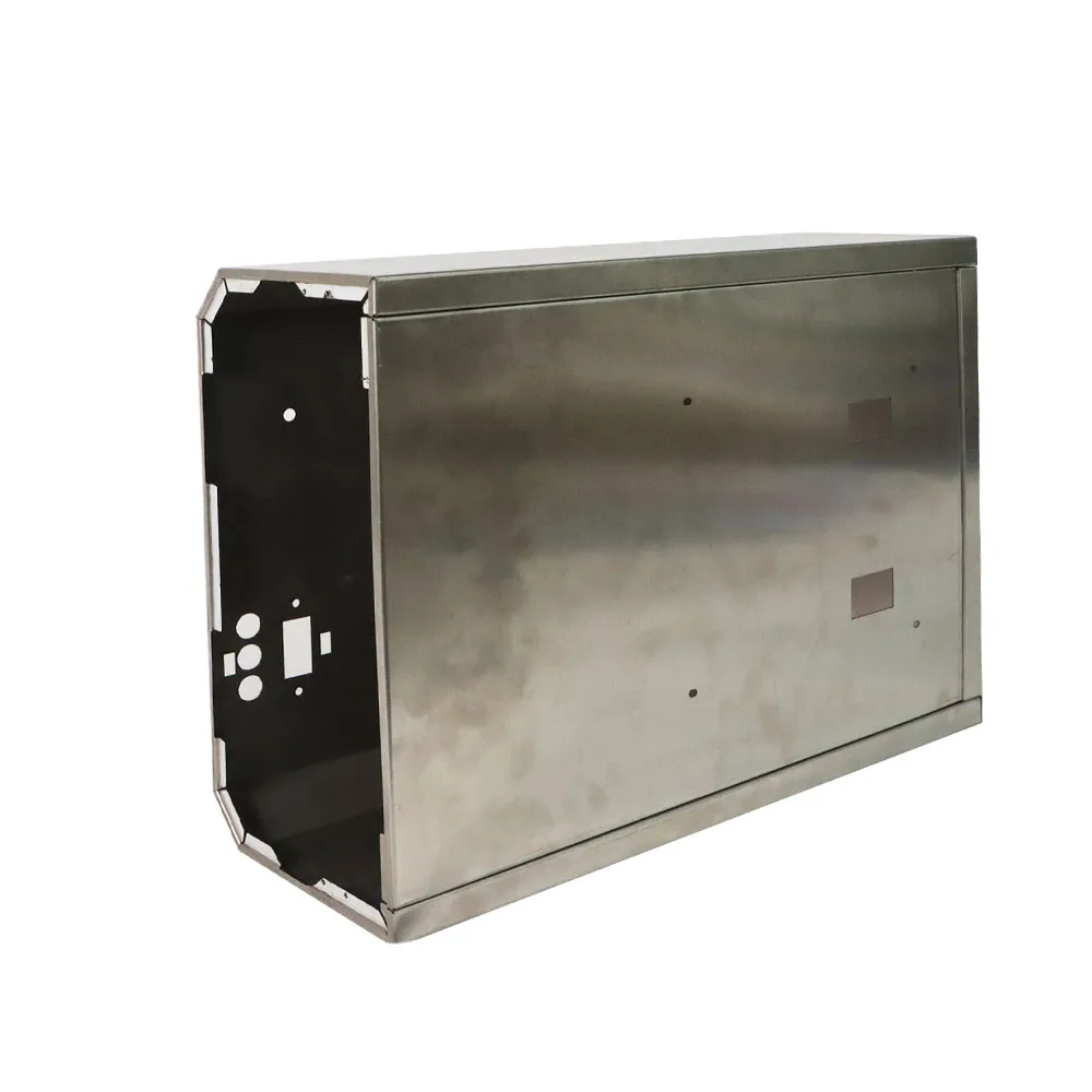 Custom Bending Stamping Works Enclosure Box Processing Parts Welding Service Carbon Steel Sheet ...