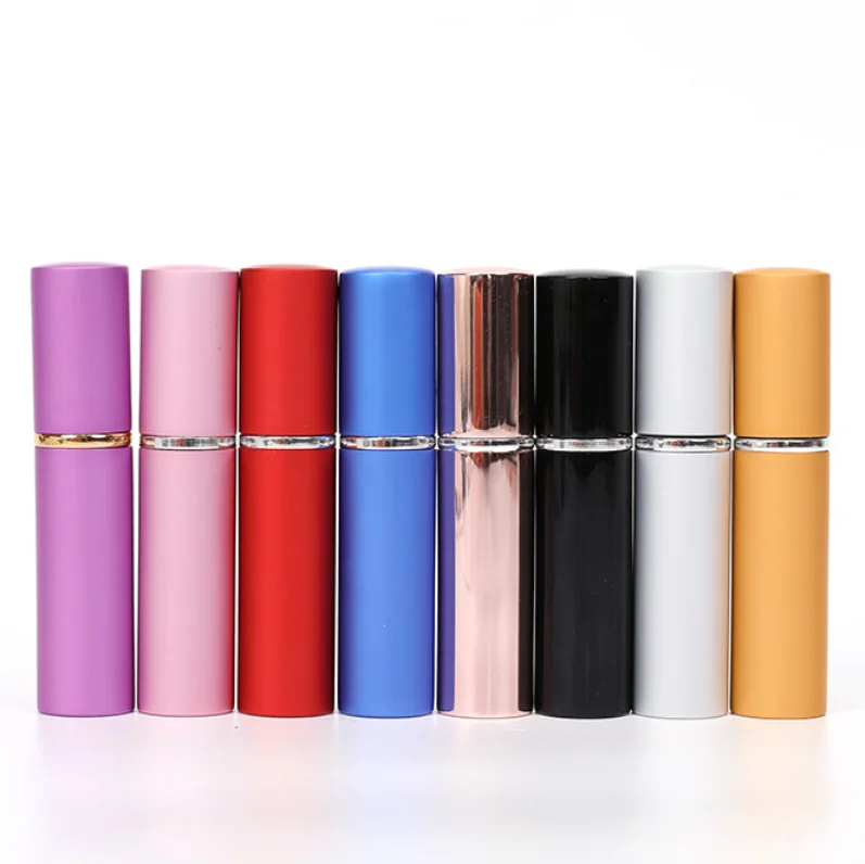 In Stock 5ml Metal Shell Sliver Gold Red Green Refillable Essential Oil ...