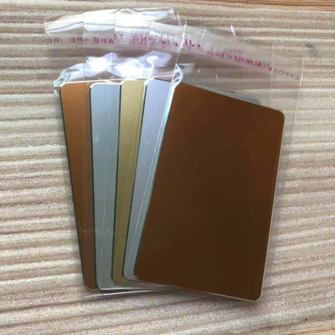 Business Card Metal Anodized Aluminum Card For Business Gift Engraved ...