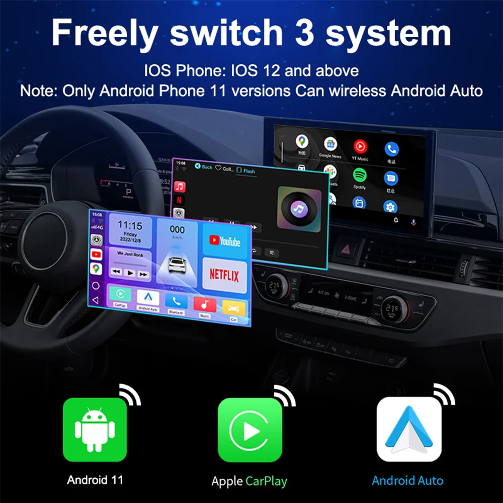 Android 11 Led Wireless Carplay Box Smart Tv Compatibility With Youtube ...