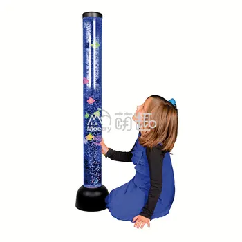 Moetry Sensory Led Bubble Tube Floor Lamp 103cm Color Changing Water ...