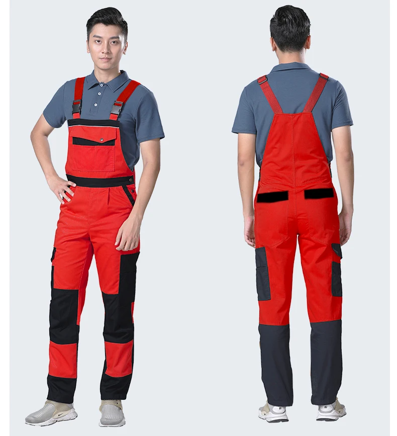 Mens Uniforms Workwear Bib Overall Safetywear/worker Clothing