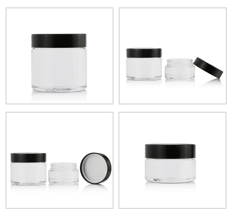 Customized Empty Airtight Child Proof Container Round Stash Plastic Jar ...