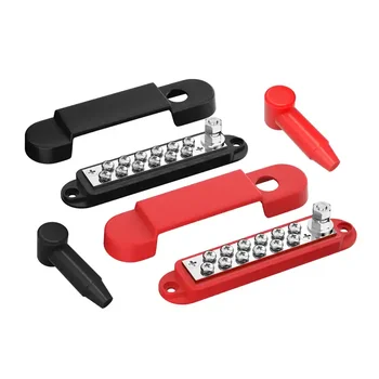 150a Copper Busbar Insulator 12v Terminal Block Bus Bar M6 Studs Busbar Distribution Block With ...