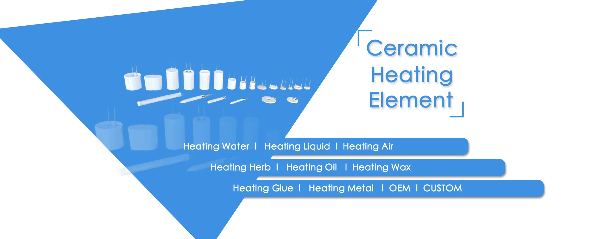 High Temperature Heating Element - MCH 96 Alumina Ceramic Tube Heater