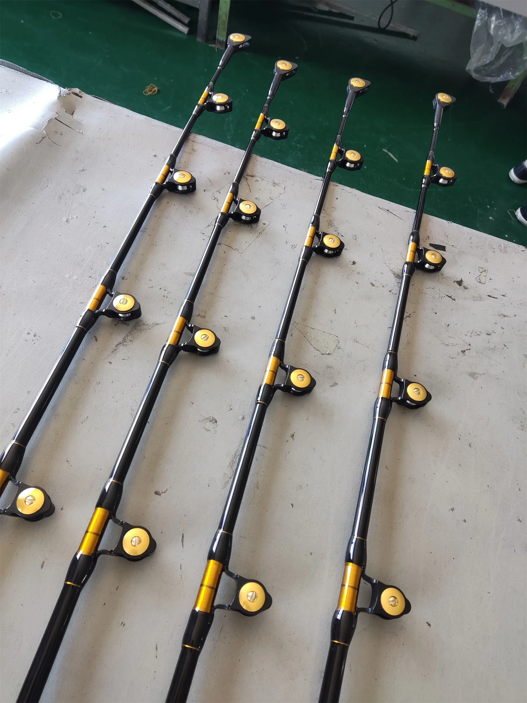 OEM 1.68m Solid Fiberglass Boat Fishing Rod Customizable Size Heavy for ...