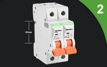 Din Rail 6kA Miniature Circuit Breaker Manufacturer AC DC 1P 63 Amp AC ...