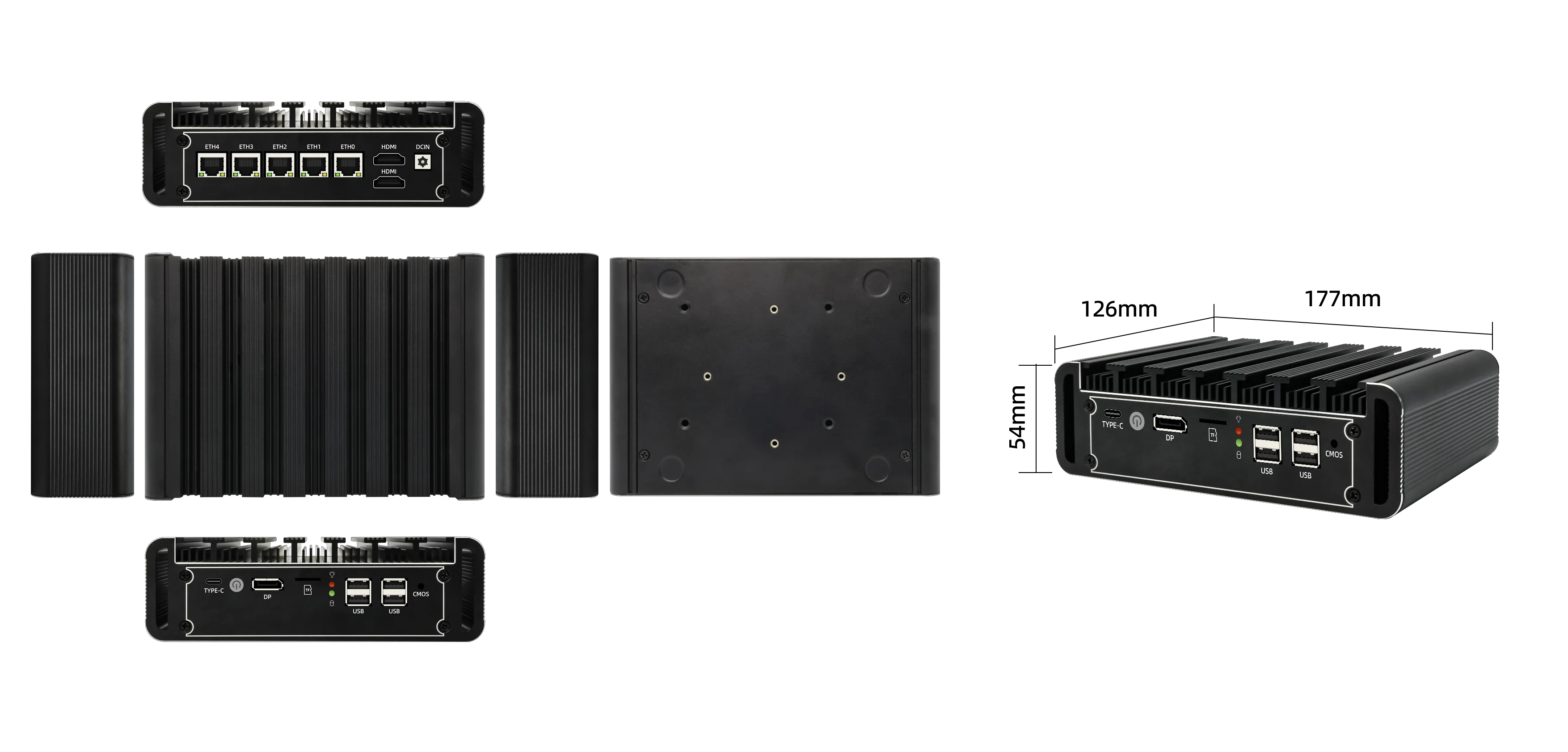 12th Gen N100 Pfsense Firewall Router - Fanless Mini PC