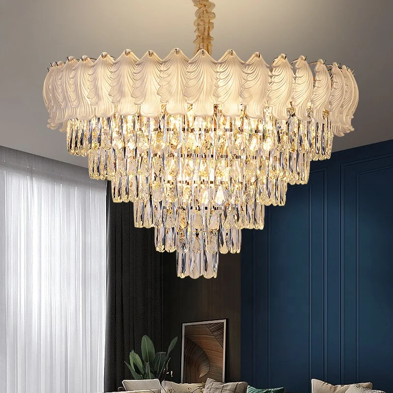 Modern Luxury Ceiling Decorative Lighting K9 Crystal Led Chandelier ...