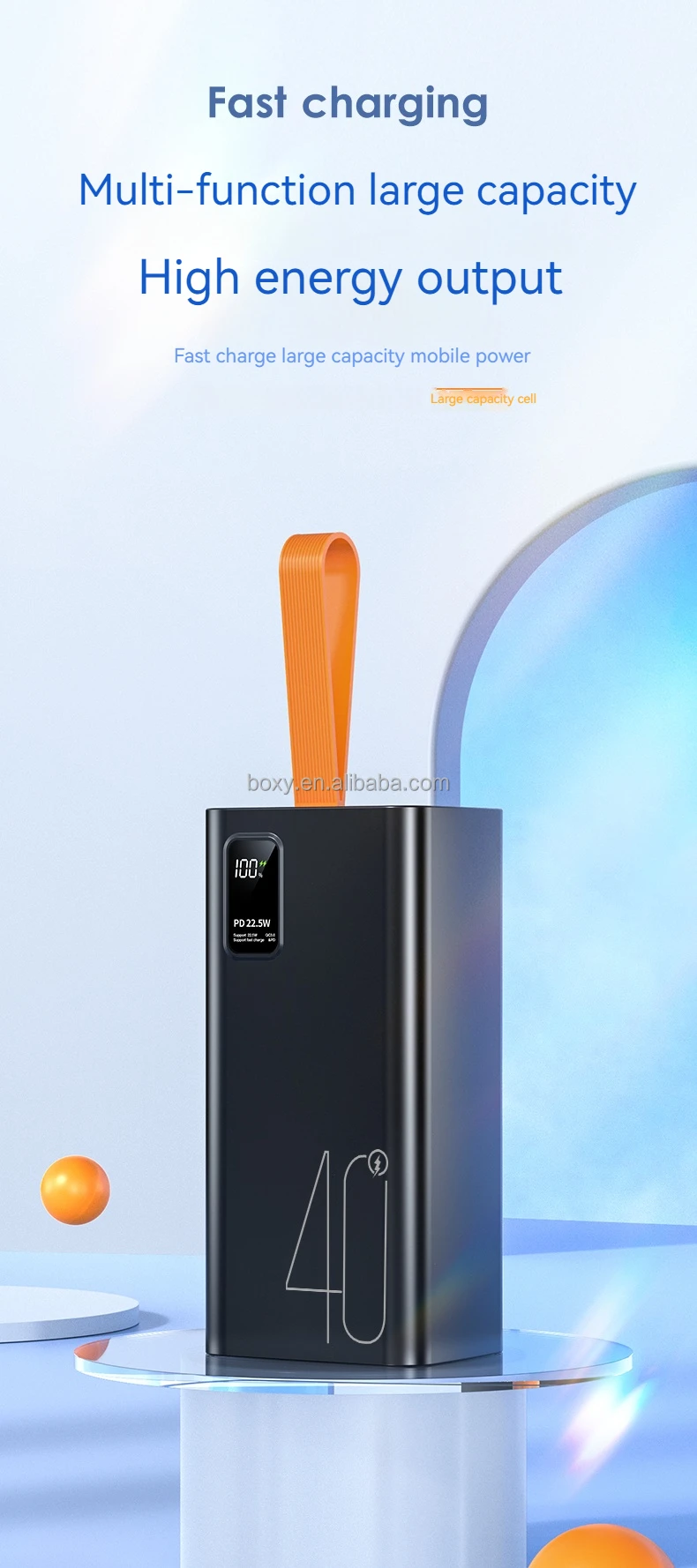 40000mah Powerbank with 4USB Type-C Output - Fast Charging