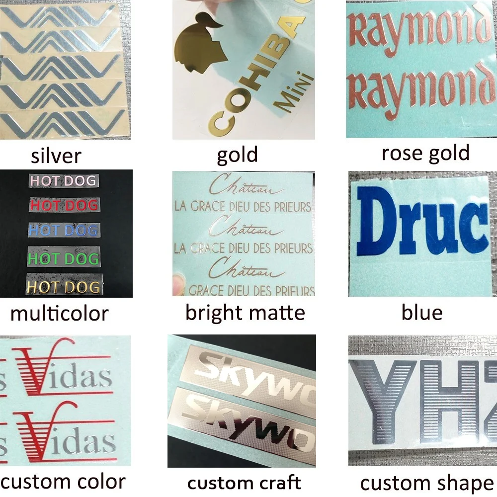 Custom Metallic Nickel Decal Labels 3d Transfer Sticker Embossed Metal ...