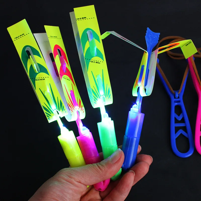 Lights Catapult Flying Toys Rounded Dragonfly Explosion Rotation Launch ...