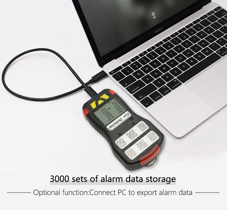CE ATEX Portable 5 Gas Analyzer - CH4 CO H2S O2 CO2