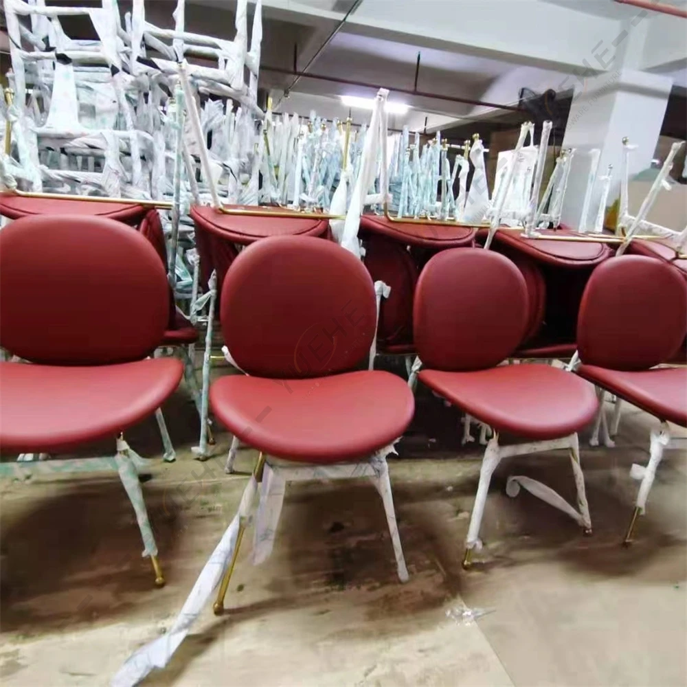 Luxury Modern Restaurant Metal Leg Restaurant Table Set 6 Seater ...