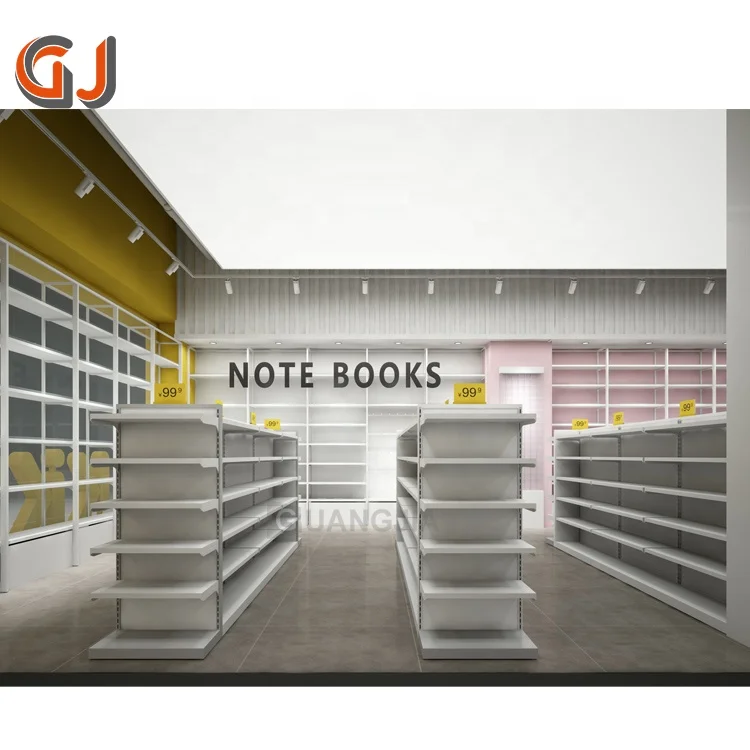 Modern Retail Store Design Shelving Wood Wall Mounted Shelves Units For ...