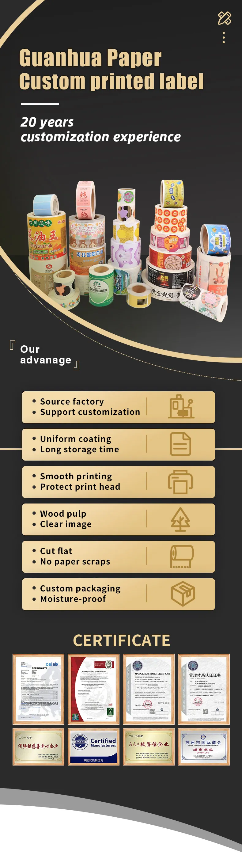 Custom Label Sticker Thermal Price Label Roll Price Tags for Shopping ...