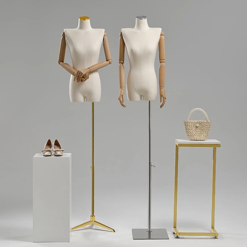 Clothing Display Body Dressmaker Dummy Dress Form Mannequin Female Half ...