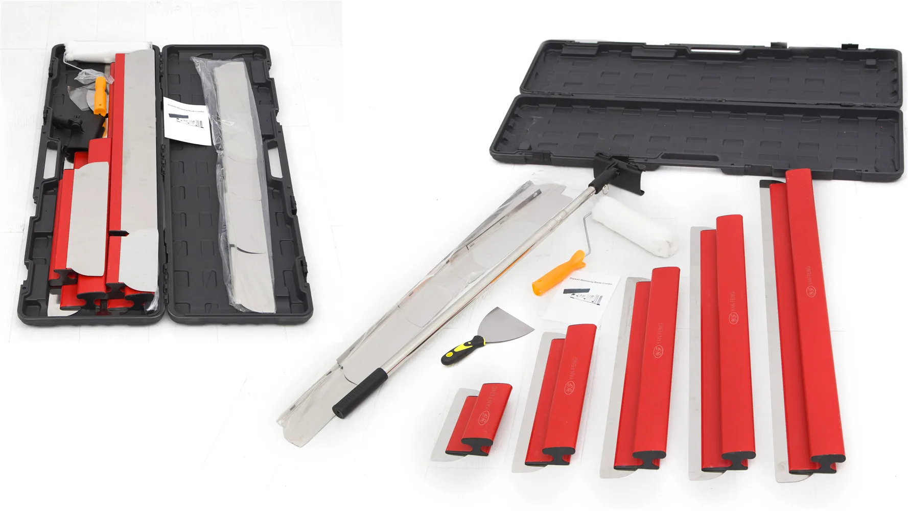 5 Sizes Of Large Pvc Putty Scraper Sets - Buy Drywall Skimming Blade ...