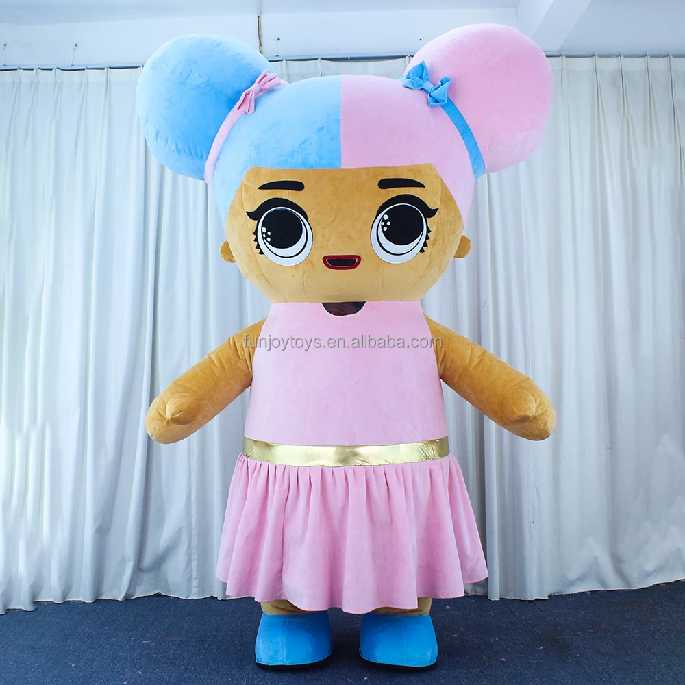 Giant Pink Dress Inflatable Mascot Costume For Adult Boy Or Girl 2.6m ...