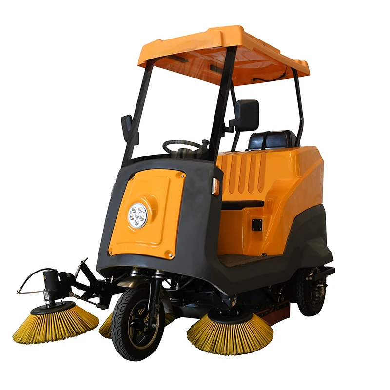 Three-wheeled Road Sweeper Driving Tractor Sweeper - Buy Walk Behind ...