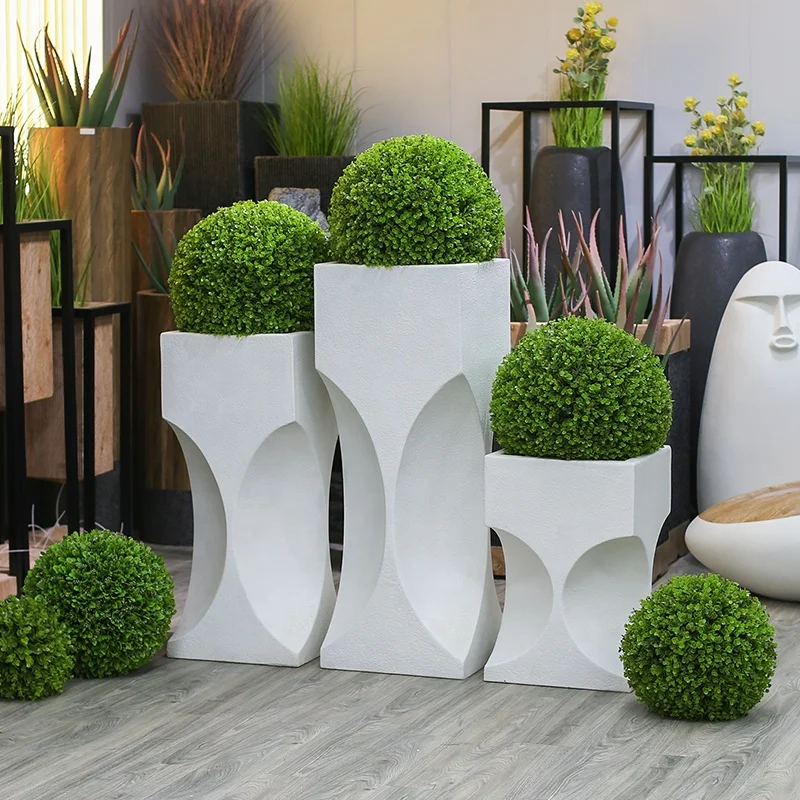 Nordic Big Popular Irregular Frp Planter,Fibreglass Flower Pots For ...