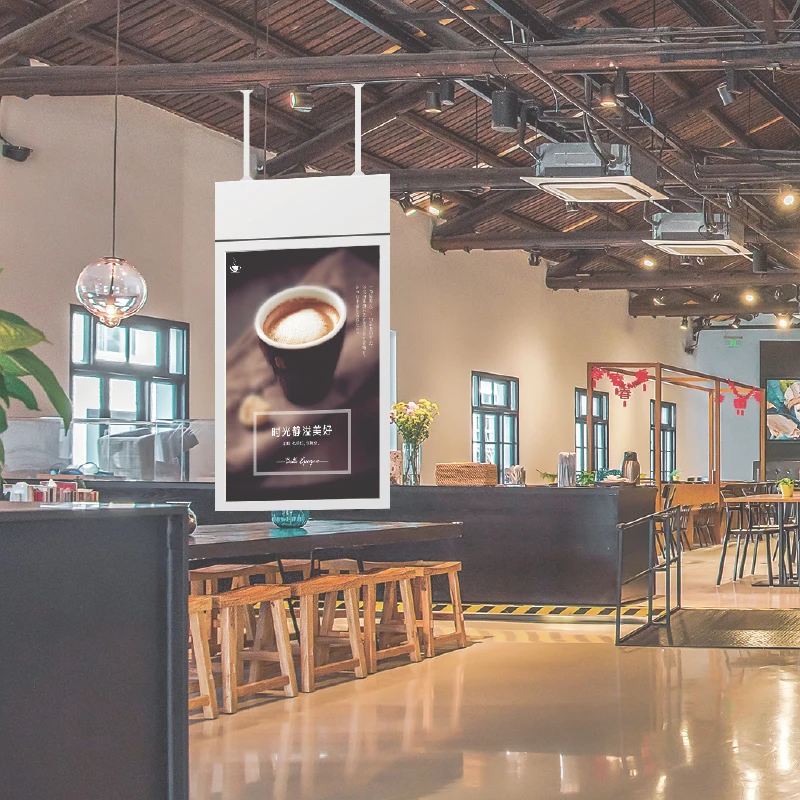 Hanging Mount Electronic Lcd Menu Display Digital Menu Screen Board for ...