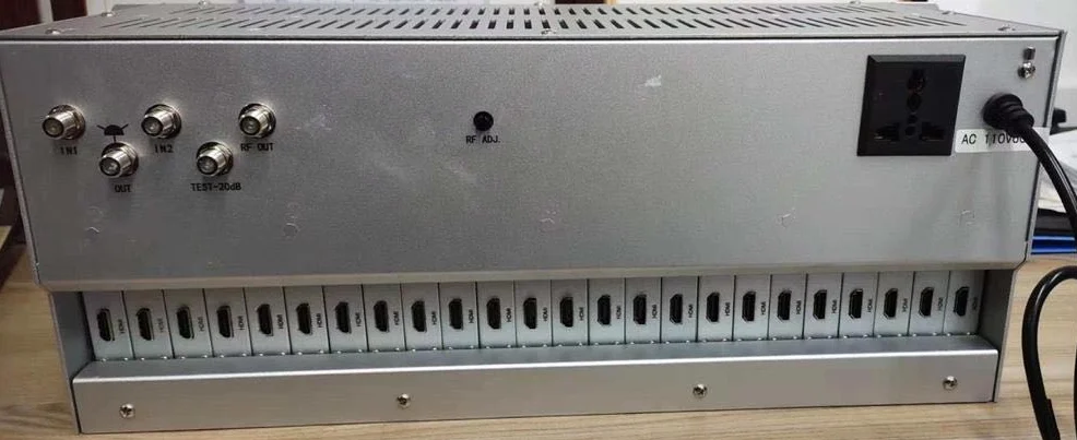 Optical Equipment Ip To Agile Analog Head-end 24 In 1 Fixed Frequency Hd Mi To Rf Modulador 24 ...