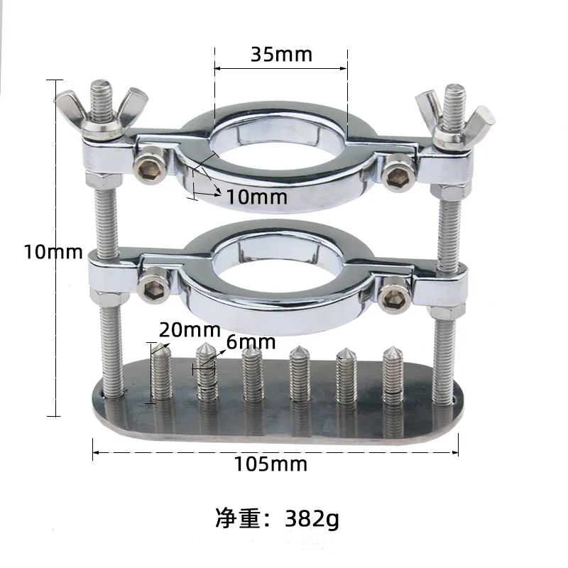 Ball Splitter BDSM - Stainless Steel Scrotum Stretcher