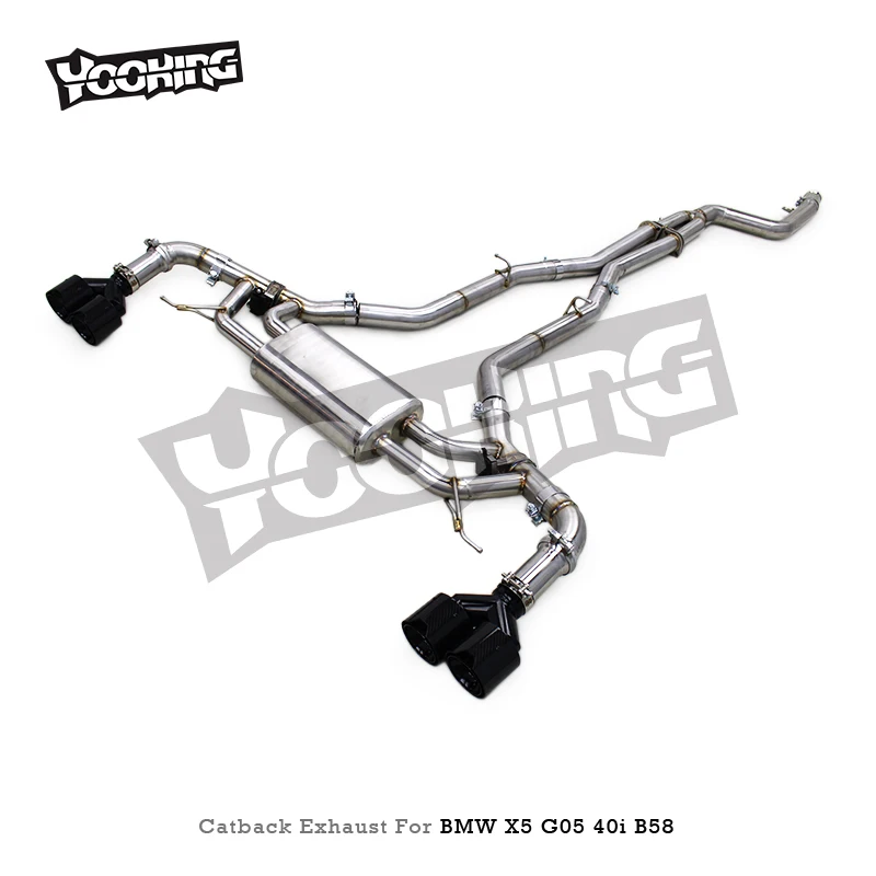 OEM Stainless Steel Exhaust Pipe for BMW X5 X6 F15 G05 G06 40i 40e B58 3.0T 2019-2023 Muffler ...