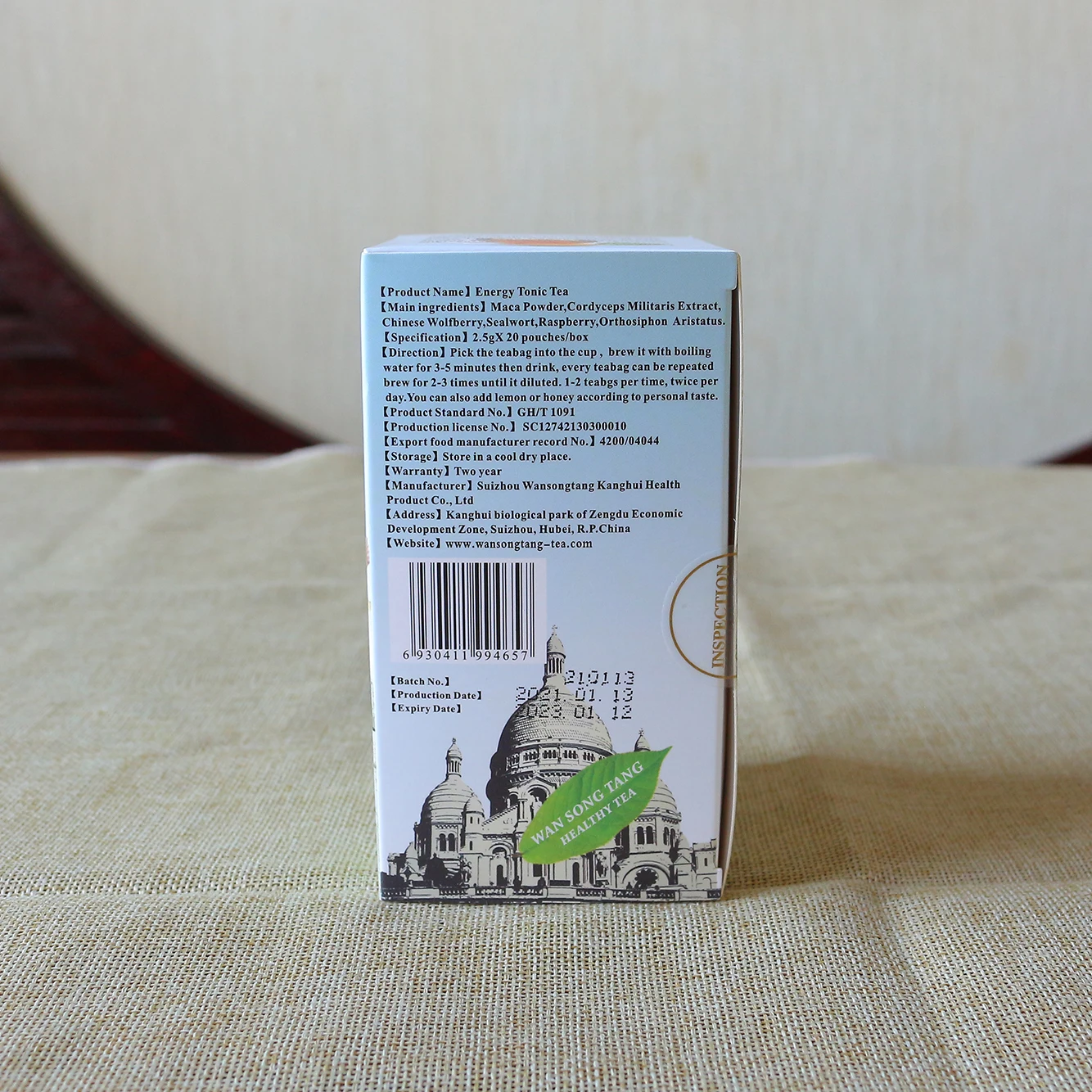 Energy Tonic Tea Herbal Fertility Organic Winstown Custom Private Label