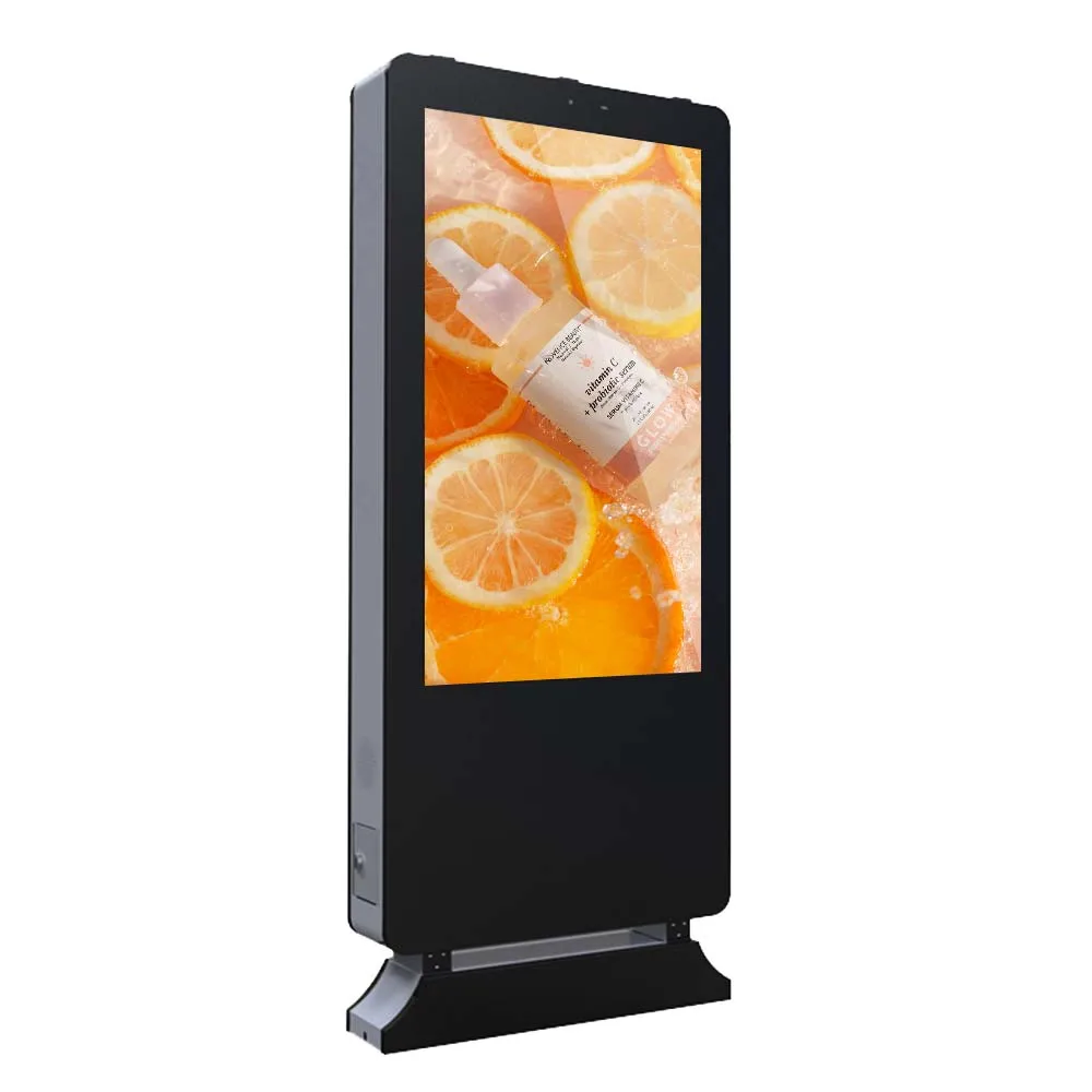 2500nits Outdoor Floor Stand Waterproof Digital Signage Media Lcd ...