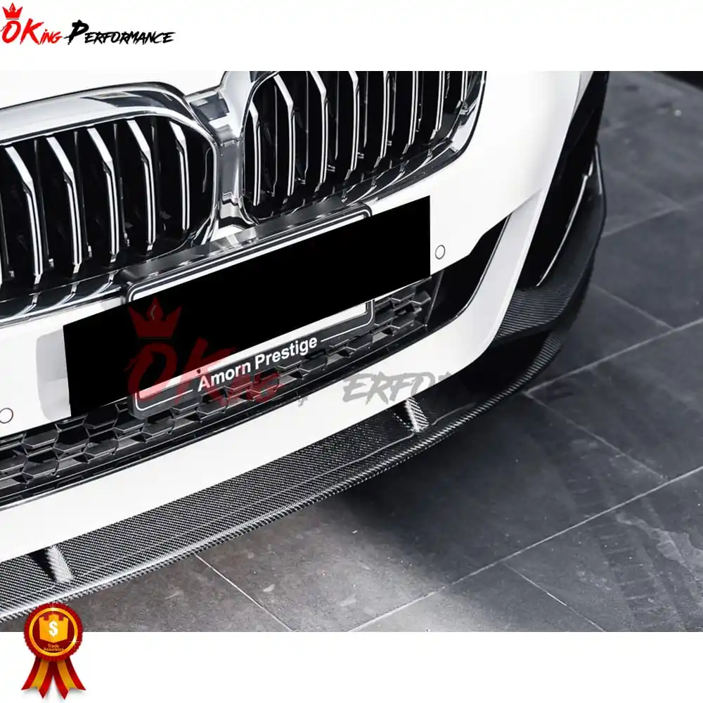 Mp Style Carbon Fiber Front Lip For Bmw 5 Series F90 M5 Lci Body Kit ...
