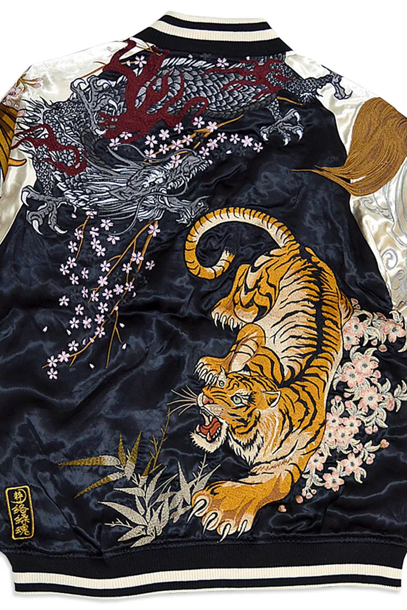 Street Fashion Japanese Style Embroidery Jacket Long Sleeve Men's ...