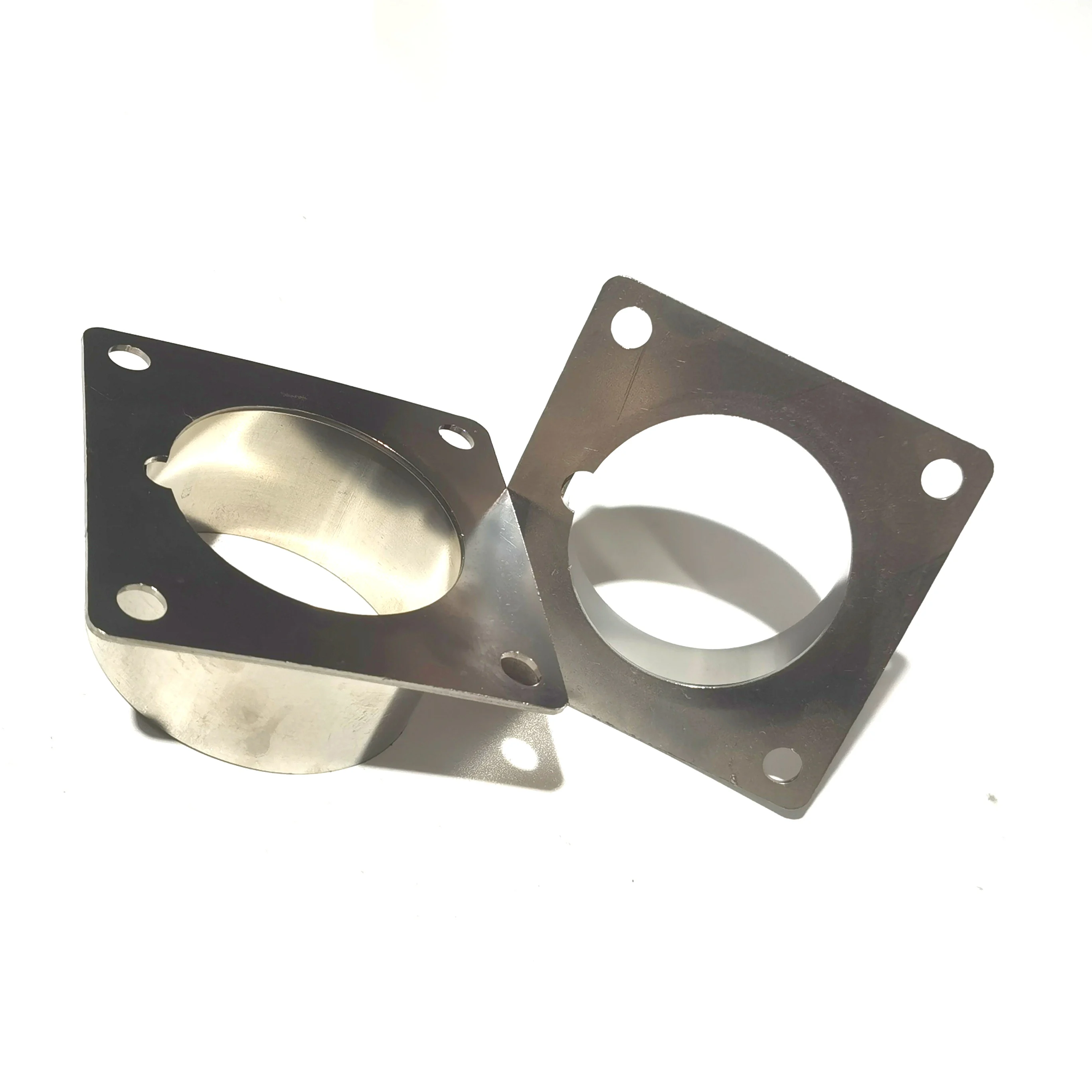 Custom Stainless Steel Handrail Railing Fittings Round Pipe Square Base ...