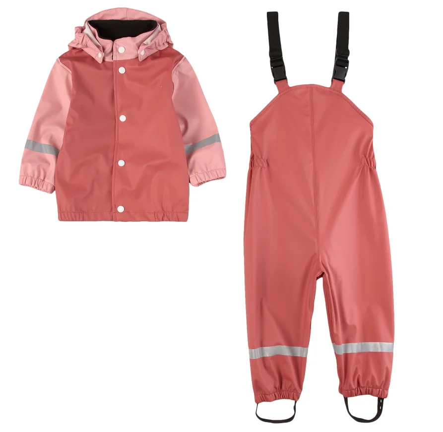 Kids Rain Suit With Pants Pu Coating Oeko-tex Standard Rain Wear Our ...