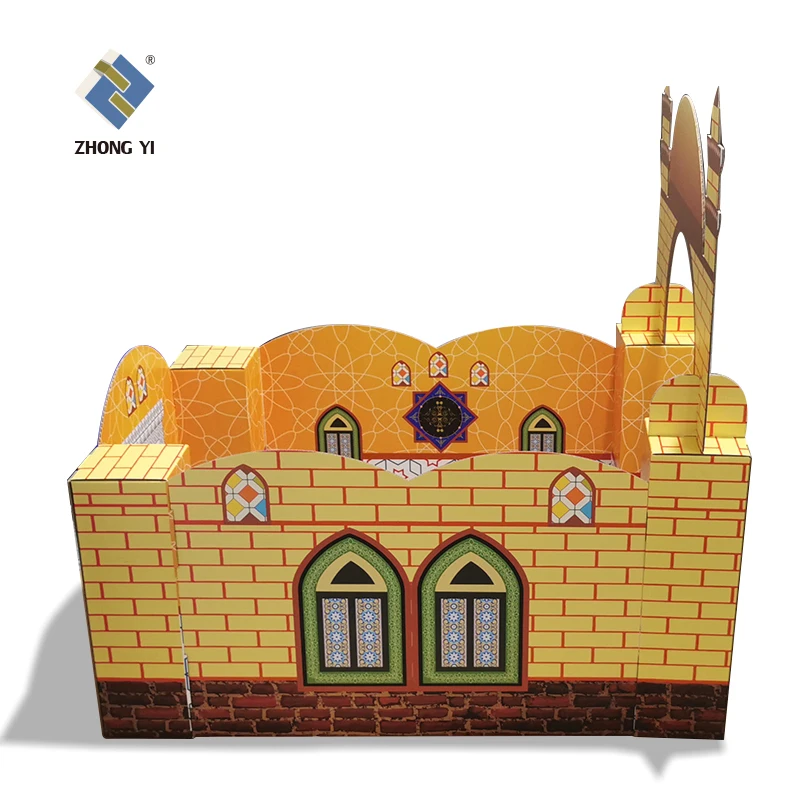 Custom Color Cardboard Kids Masjid Mosque - Fun & Learning