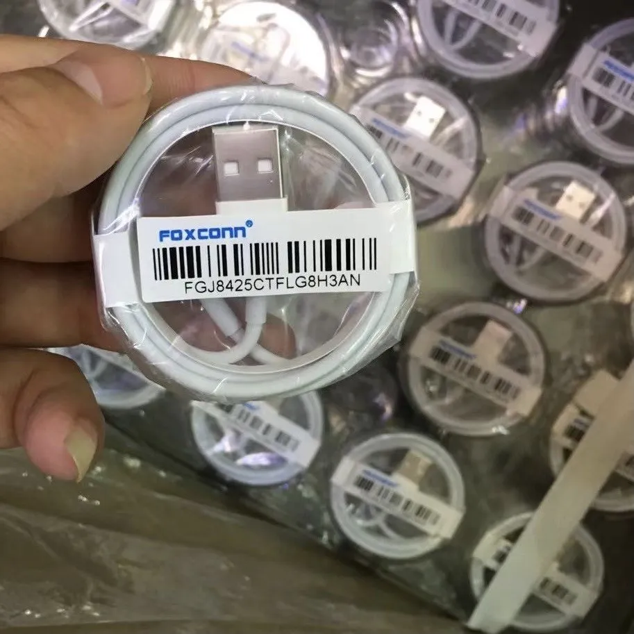 Original Foxconn 1m Usb Cable Fast Usb Charger Cable For Iphone 5/6/7/8 ...