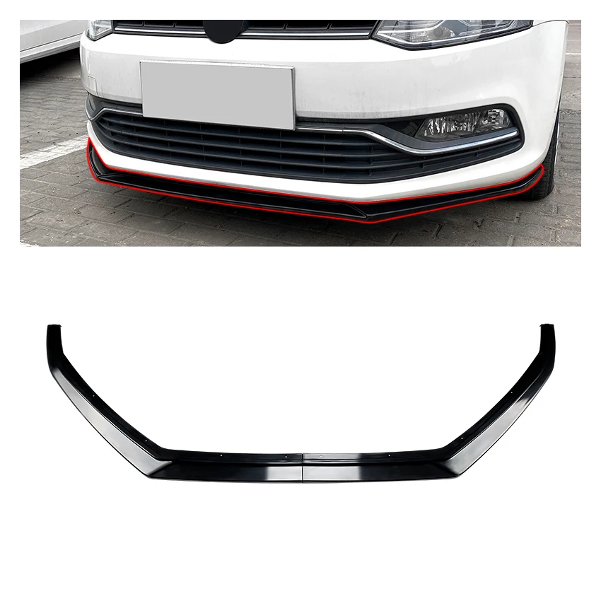 AMP-Z Polo 6R 6C Front Bumper Lip Splitter Auto Body Kits For ...