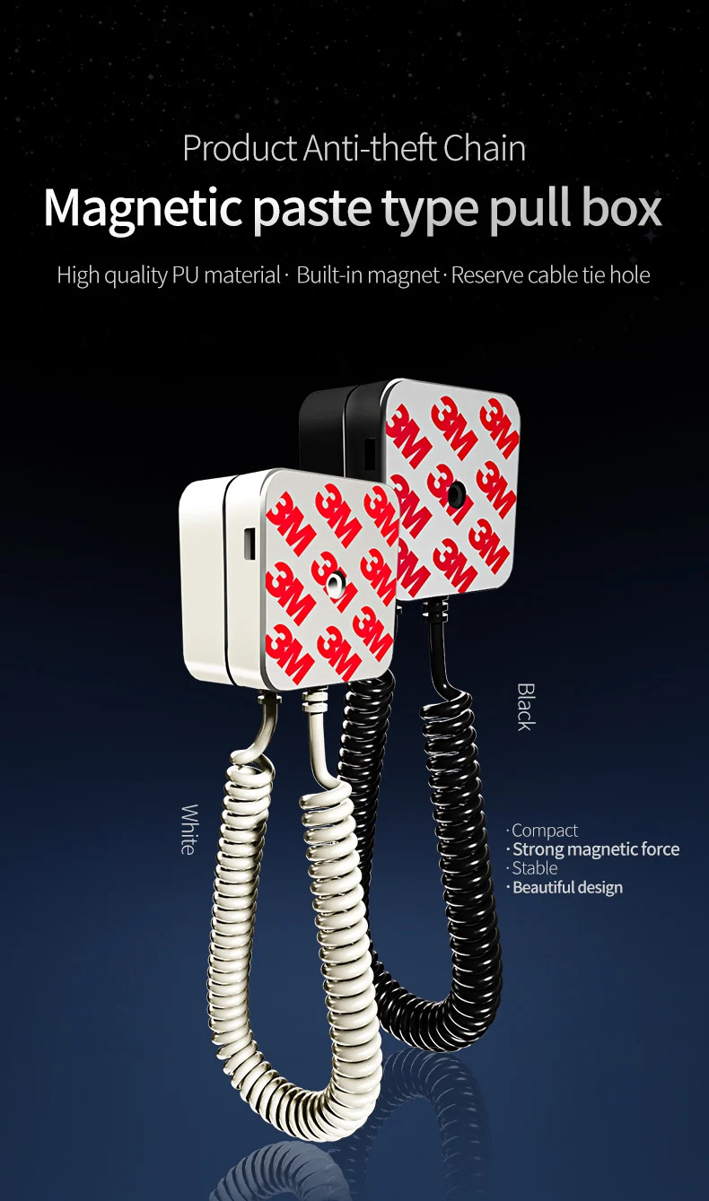 Universal Security Anti-theft Display Holder Stand Retractable Spring Pull Device For Mobile ...