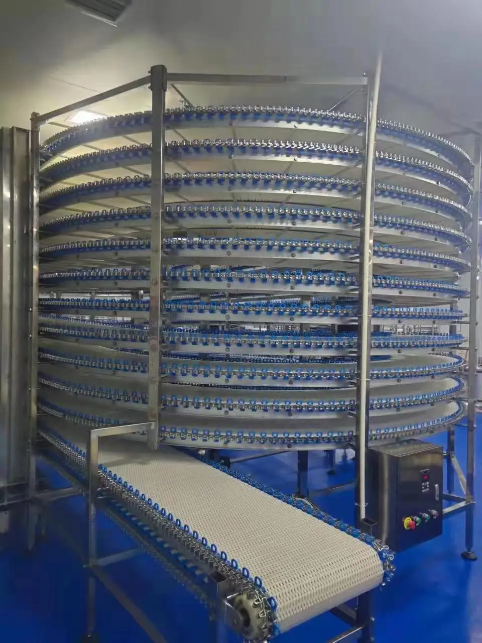 Spiral Roller Conveyor Conveying System Stainless Steel Multi-layer ...