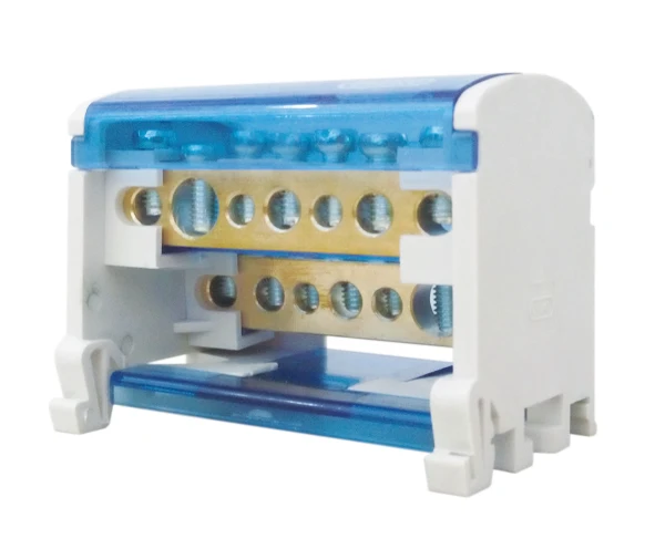 Din Rail Power Distribution Blocks with Screw Terminal Block for Brass ...