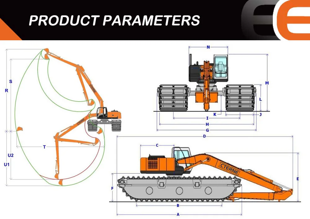 Amphibious Excavator - High Efficiency Swamp Machine
